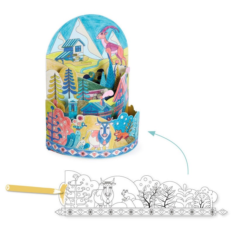 COLORIAGES 3D - AU SOMMET ...DU MONDE