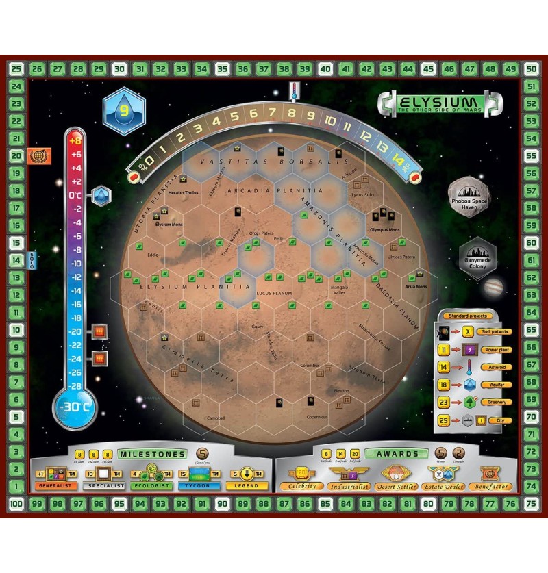 TERRAFORMING MARS EXTENSION HELLAS & ELYSIUM